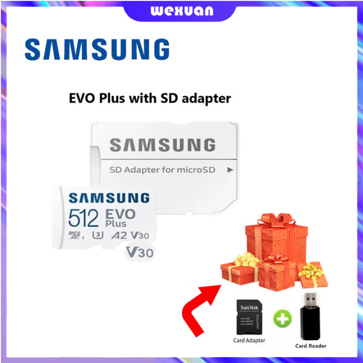 Samsung Evo Plus 512GB 256GB 128GB 64GB 32GB 16GB Micro SD Class 10 UHS ...