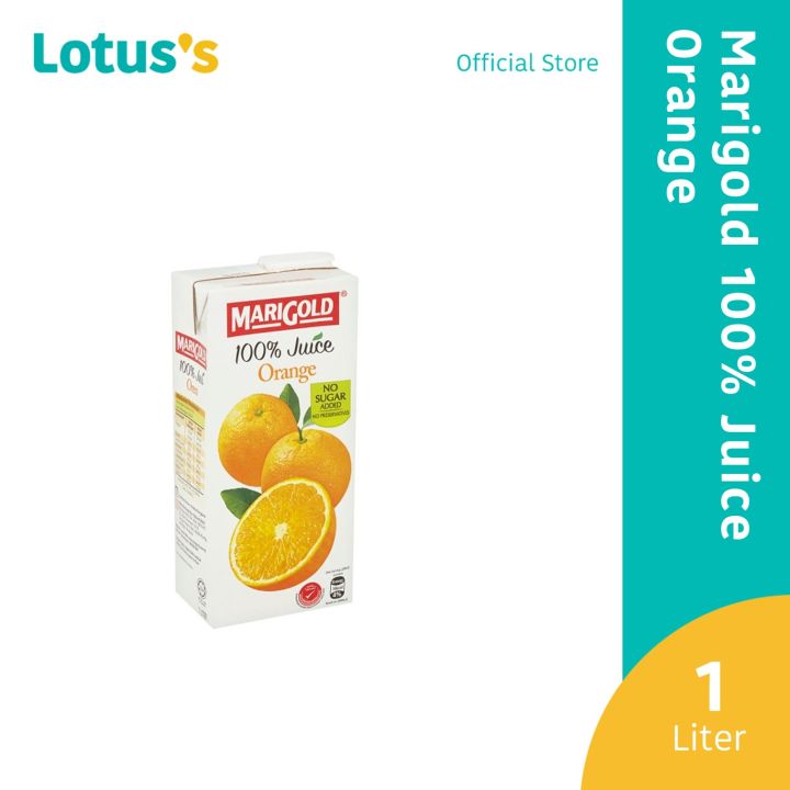 Marigold 100% Juice Orange 1 Liter | Lazada