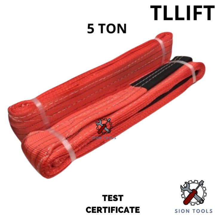 TLLIFT WEBBING SLING BELT 5 TON X 6 METER - TALI SABUK 5T X 6M | Lazada ...