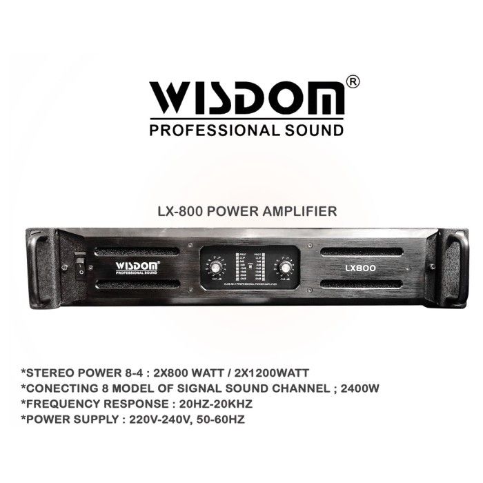 POWER AMPLIFIER WISDOM LX-800 | Lazada Indonesia
