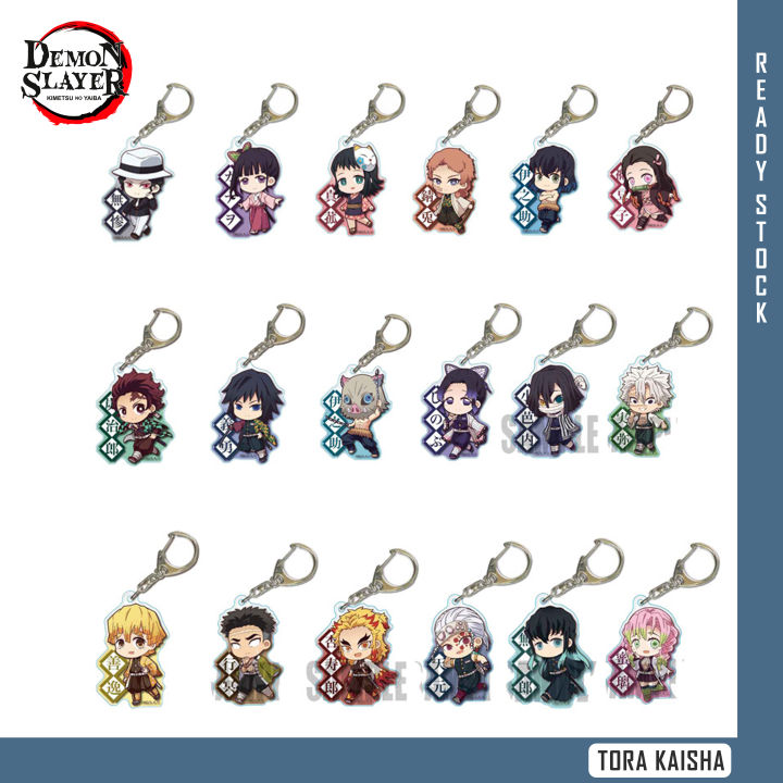 Ready Stock Demon Slayer Keychain Acrylic Double Layer Kimetsu no Yaiba ...