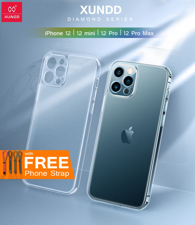 Xundd [ORIGINAL] Diamond Matte Hybrid Shock Proof Clear Case for iPhone ...