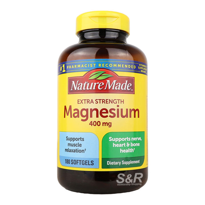 Nature Made Magnesium 400mg 180 Softgels | Lazada PH