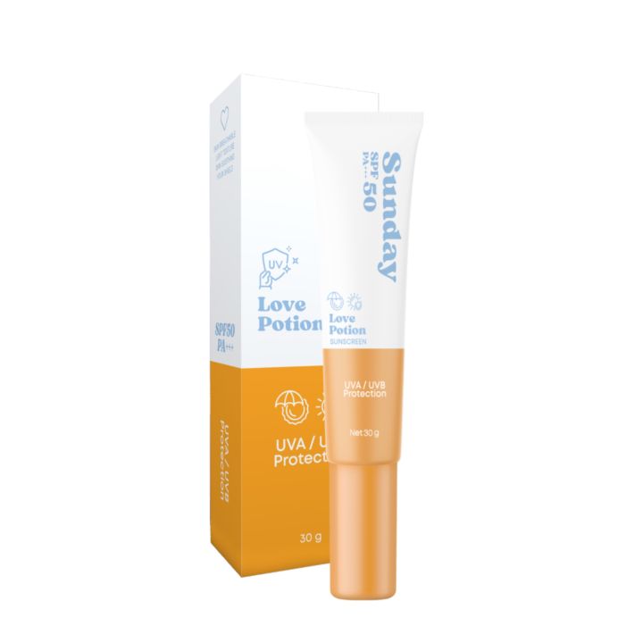 Sunday Sunscreen SPF50 PA+++ กันแดดซันเดย์สูตรใหม่ Lovepotion | Lazada ...