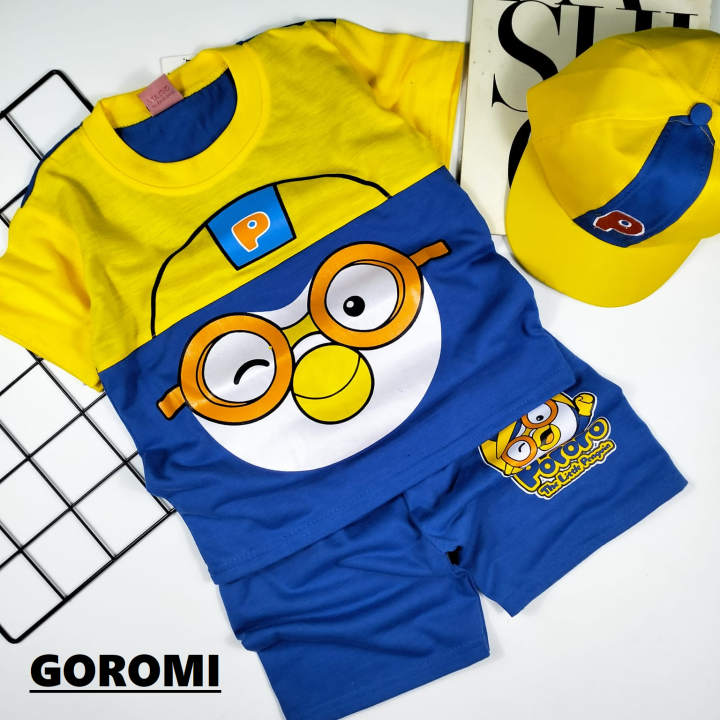 IDC SETELAN ANAK PORORO STELAN BAJU TRENDY DAN KEREN PORORO PINGUIN ...