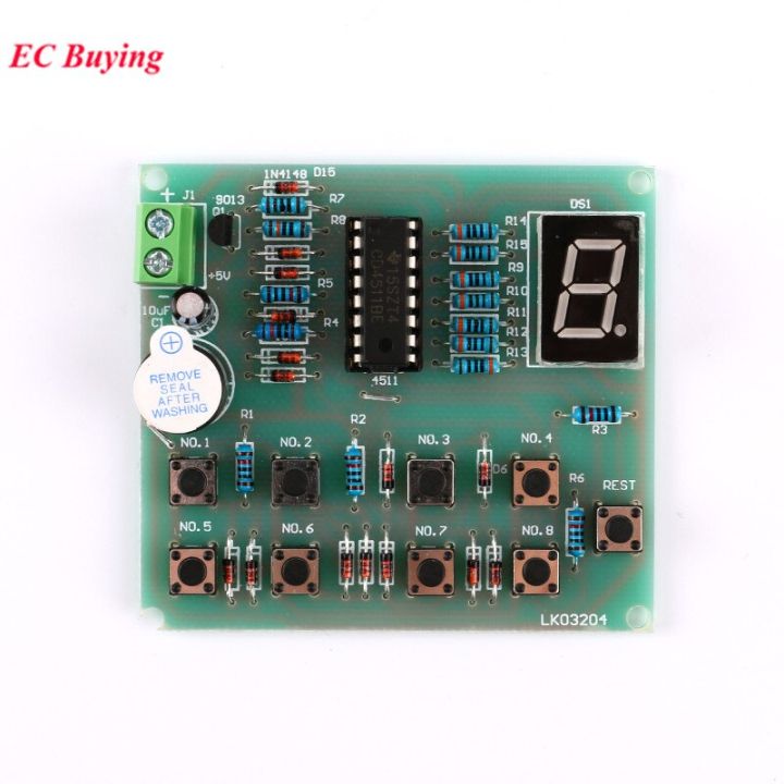 NE555 8Ways Digital Responder Parts Electronic Component CD4511 Welding ...