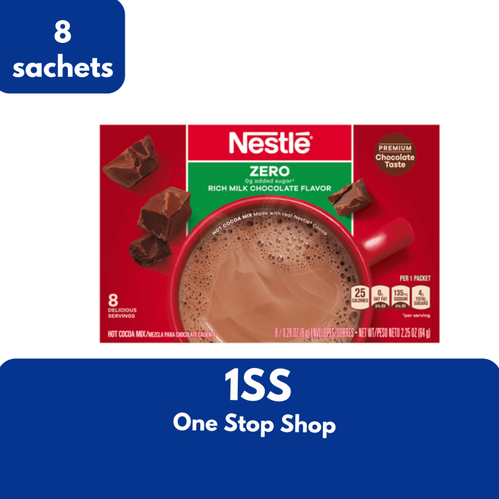 Nestle Zero Rich Milk Chocolate Flavor, 8 Sachets | Lazada PH