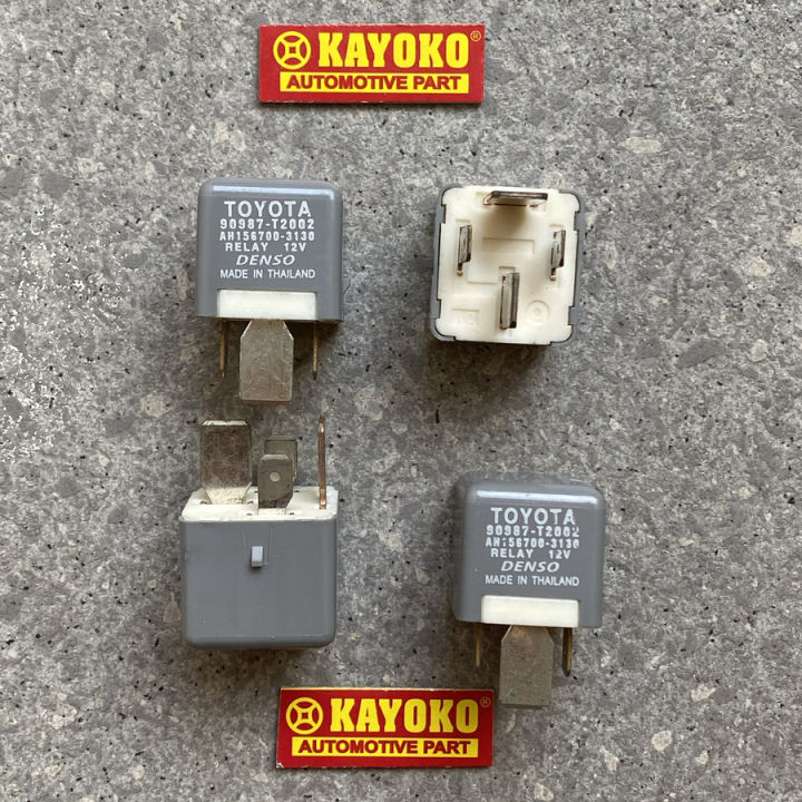 Relay 12v kaki 4 Toyota inova/ Avanza/ Fortuner/Yarris/ Vios/Hilux ...