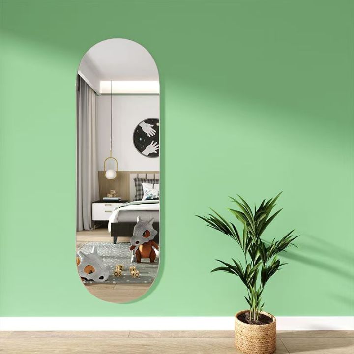 Self Adhesive Acrylic full whole body mirror wall glass sticker Hd ...