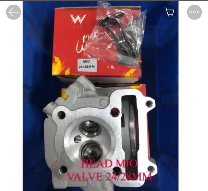 Cylinder head mio big valve 24/28mm | Lazada PH