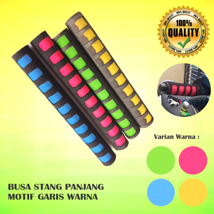 Busa Stang Motif Warna Universal Motor Handle Grip Hanfad Warna Empuk ...