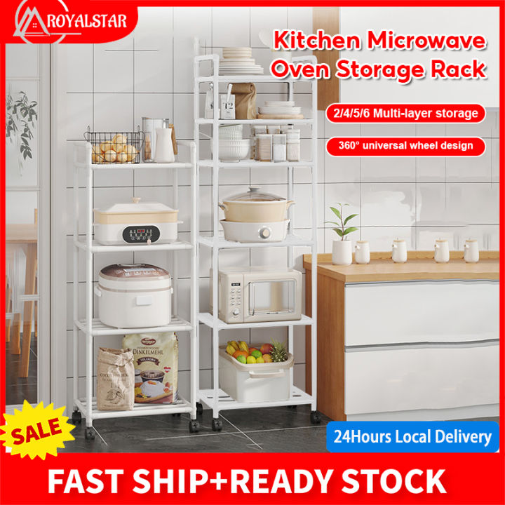 Royalstar Kitchen Microwave Oven Storage Rack 4/5/6-layer Kitchen ...