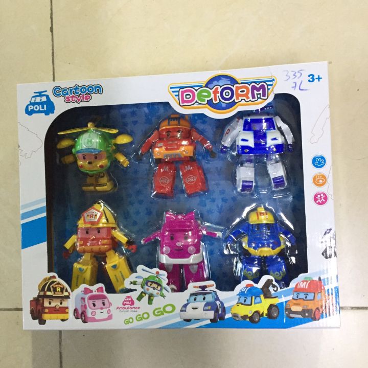 Có sẵn - Bộ máy bay siêu đẳng Robotcar Poli 6 con- đồ chơi trẻ em ...