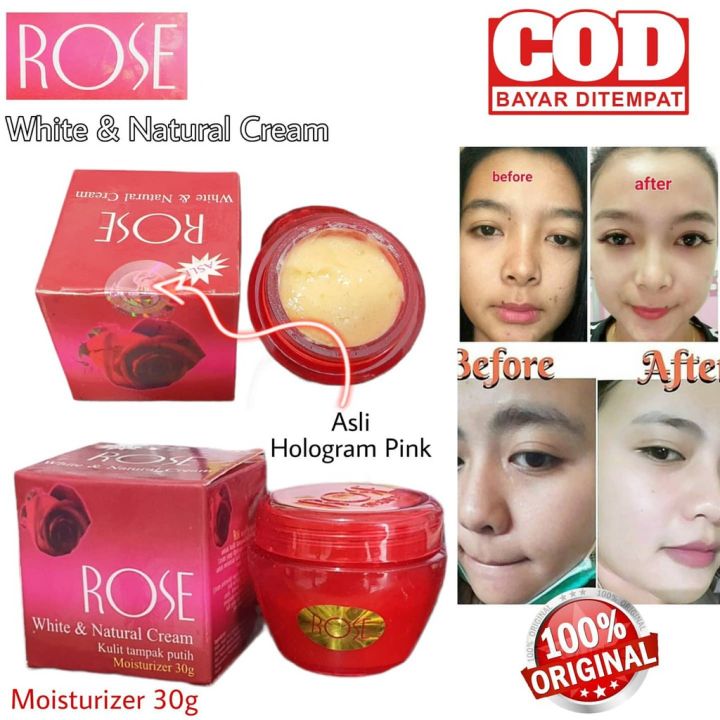 CREAM ROSE WHITE & NATURAL CREAM | Lazada Indonesia