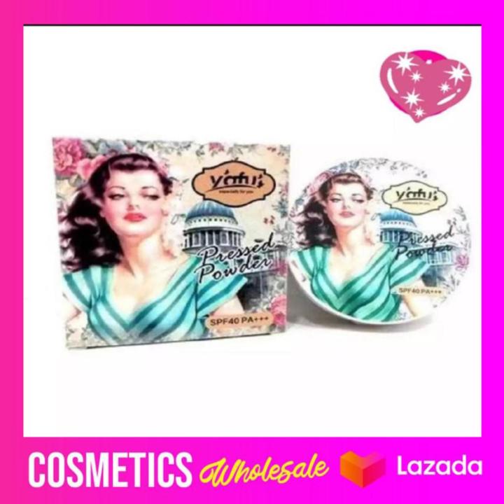 แป้งตลับ ยาฟู เลดี้ ไวท์เทนนิ่ง spf40 pa+++ YAFU แป้ง2ชั้น press powder ...