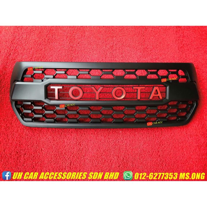 TOYOTA HILUX REVO ROCCO 2015-2019 SPORT FRONT GRILL GRILL TOYOTA LOGO ...