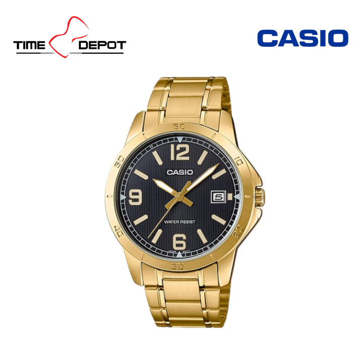 Casio MTP-V004G-1BUDF Analog Gold Stainless Steel Strap Watch For Men ...