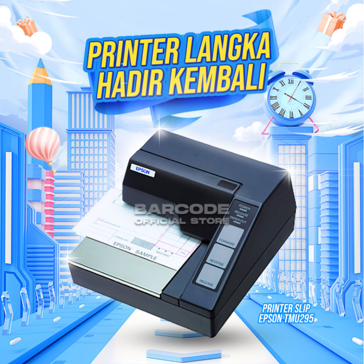 Epson TMU-295 Printer Slip Validasi Nota NCR Ukuran 80 mm | Lazada ...