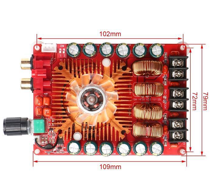 TDA7498E digital power amplifier board 2x 160W stereo BTL220W mono high power digital power ...