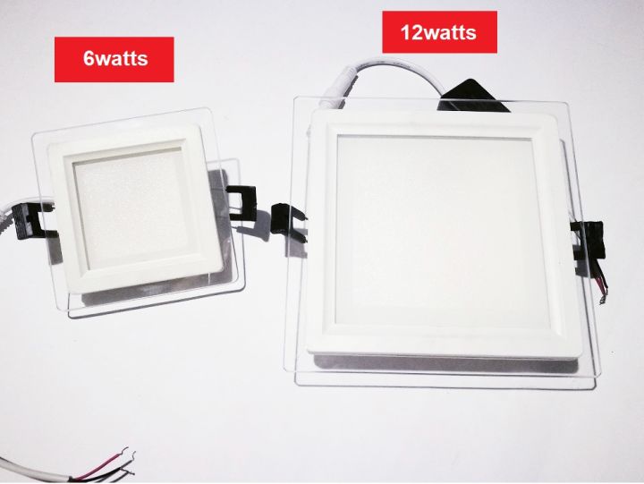 Tri-Color LED Panel light 6watts / 12watts - Square, Ceiling light ...