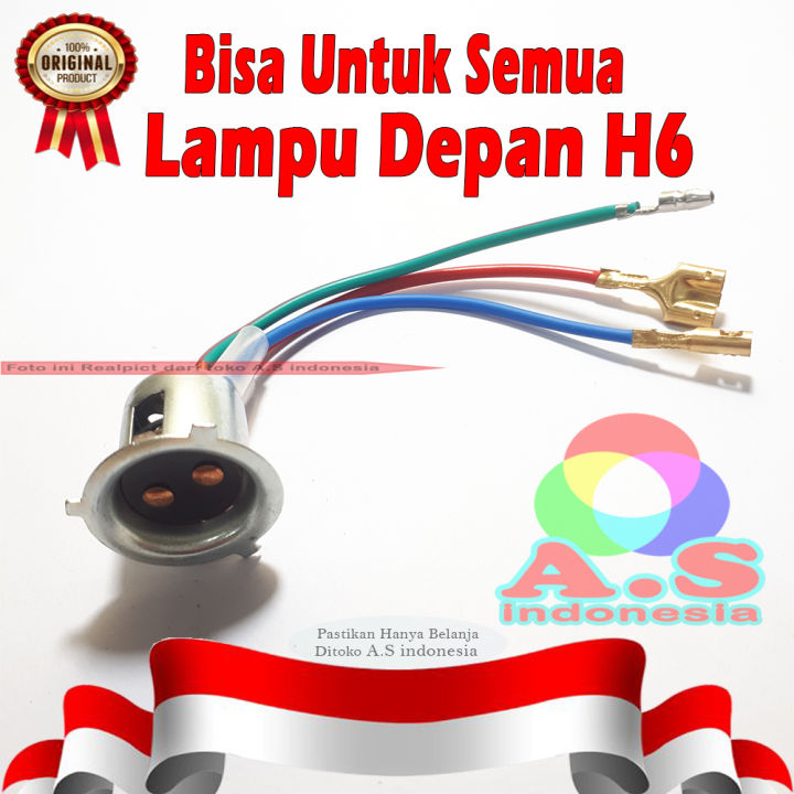 Socket Fitting Cop Lampu Depan H6 / Soket Fiting Lampu Utama Universal Motor | Lazada Indonesia