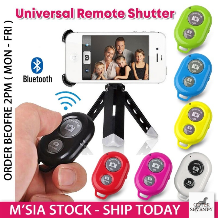 (READY STOCK) Wireless Selfie Controller Bluetooth Self-Timer Shutter Release Camera Remote | Lazada