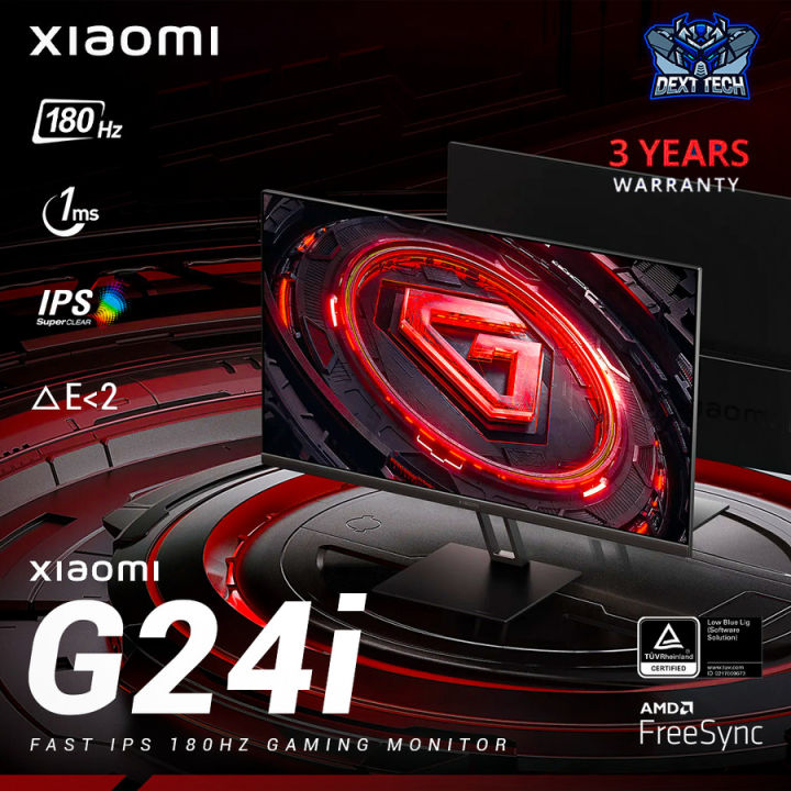 XIAOMI G24i Gaming Monitor 24” (23.8Inch) Fast IPS LCD 1080P 180Hz 1ms ...