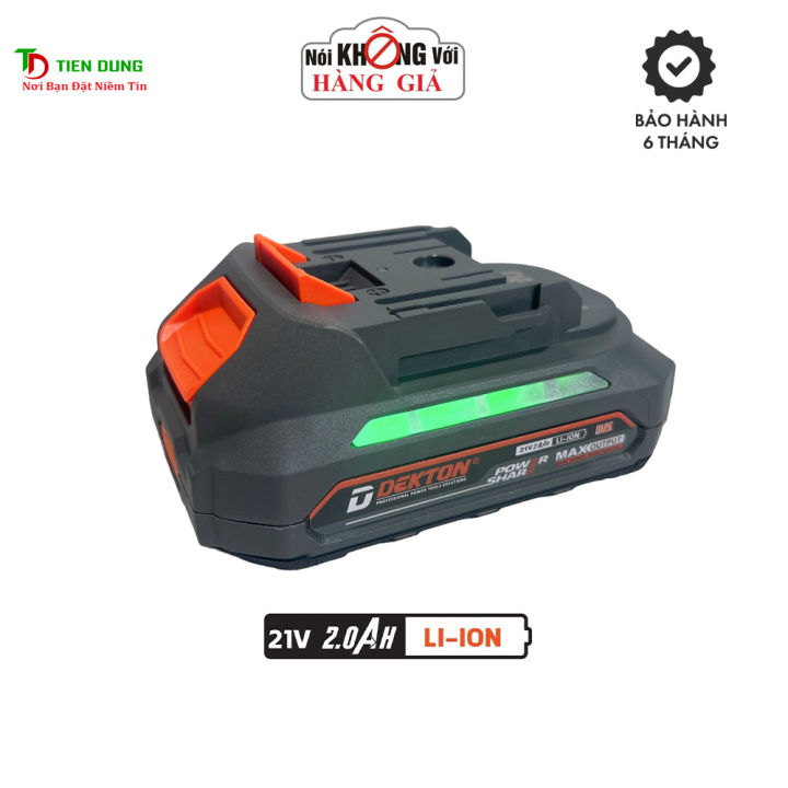 Pin 21V 2Ah Dekton M21-B2000M - Dung Lượng 2000mAh - Chân Pin Phổ Thông - Vỏ Chống Cháy | Lazada.vn