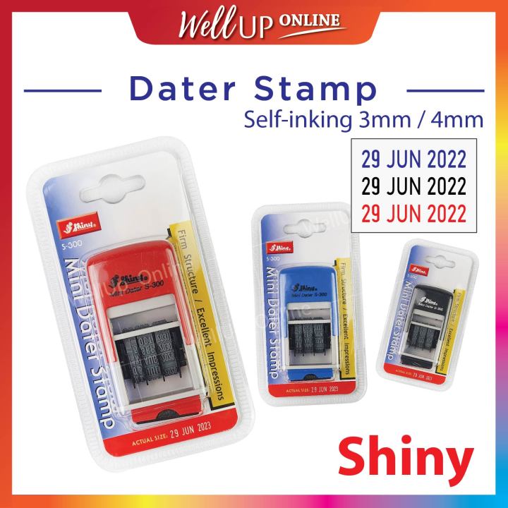 Shiny S-300 / S-400 - Mini Dater Stamp (Chop) Self Inking Date Stamp ... Shiny S-300 / S-400 - Mini Dater Stamp (Chop) Self Inking Date Stamp ...