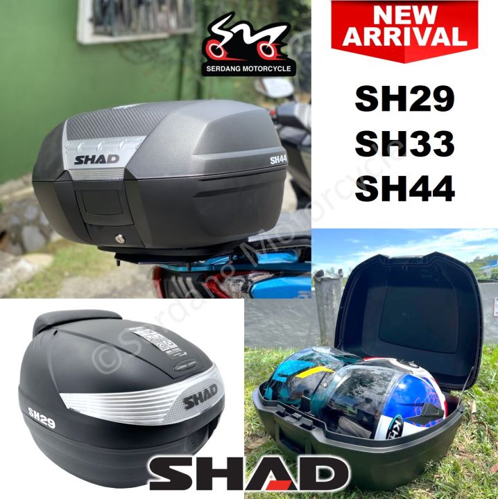 SHAD Top Box Rear Case Kotak Belakang Motor Topbox Topcase SH29 SH33 SH44 Backrest | Lazada