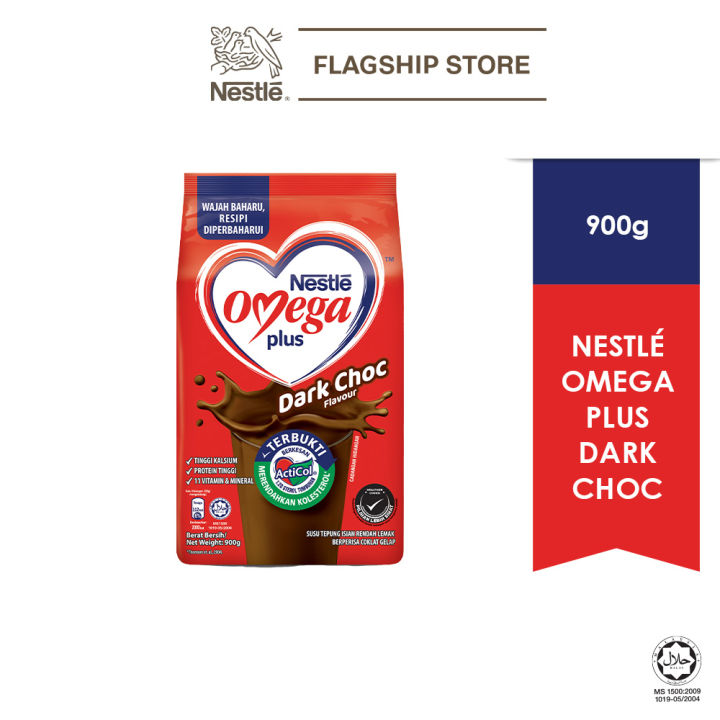 NESTLE OMEGA PLUS Acticol Dark Chocolate Softpack 900g | Lazada