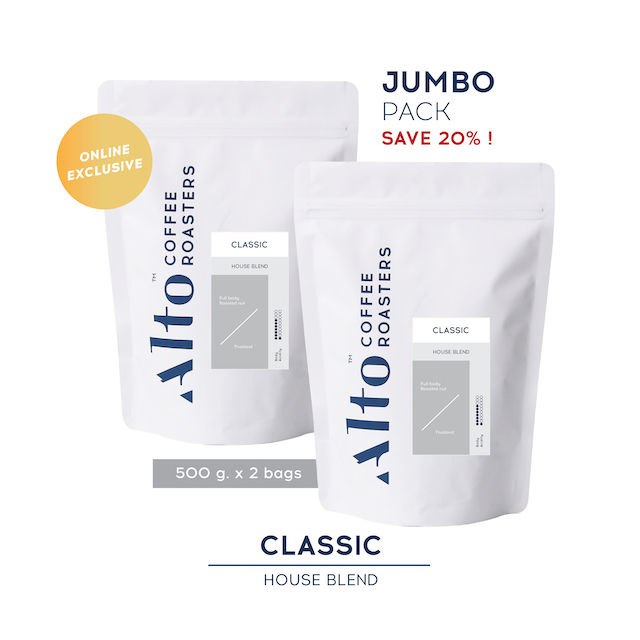 Alto Coffee เมล็ดกาแฟ คั่วกลางค่อนเข้ม 1 kg - Classic Blend | Lazada.co.th
