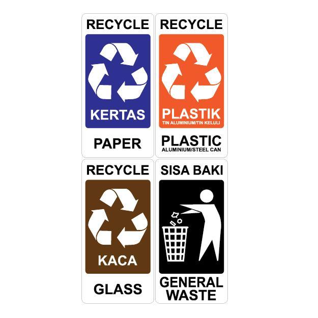 RECYCLE ( PAPER, PLASTIC, ALUMINIUM, STEEL,GLASS & GENERAL WASTE) VINYL ...