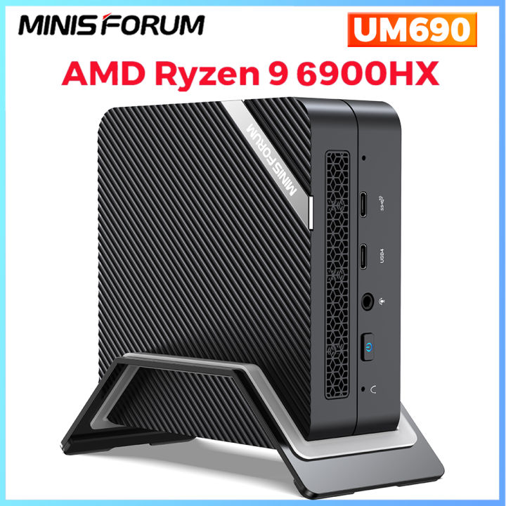 MINISFORUM UM690 MINI PC AMD Ryzen 9 6900HX 8 Cores Windows 11 Pro Mini ...