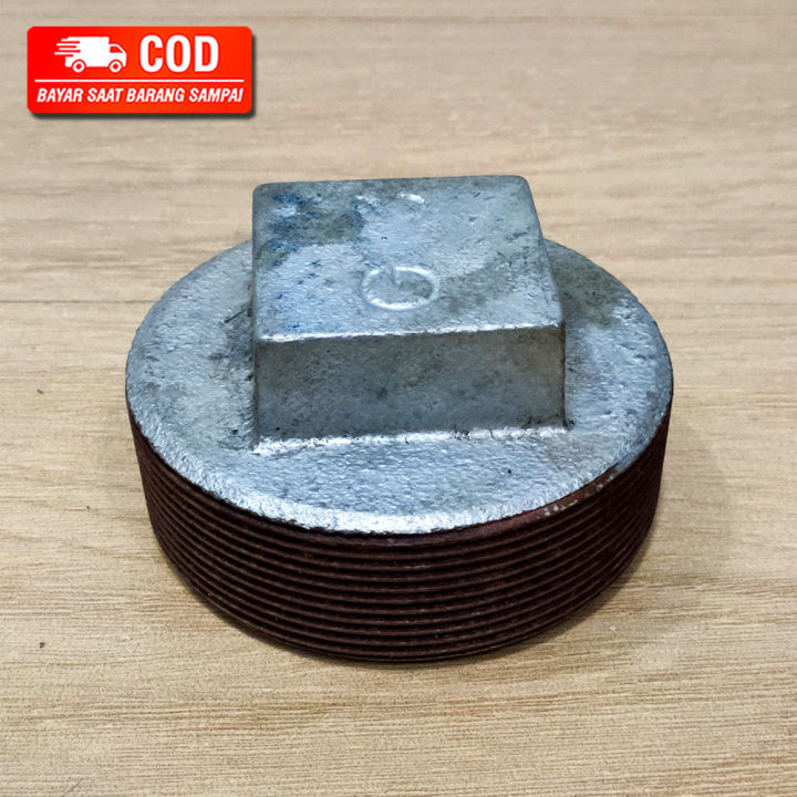 PLUG DOP BESI DRAT LUAR 4 INCH / TUTUP PIPA BESI DRAT LUAR 4 INCH ...