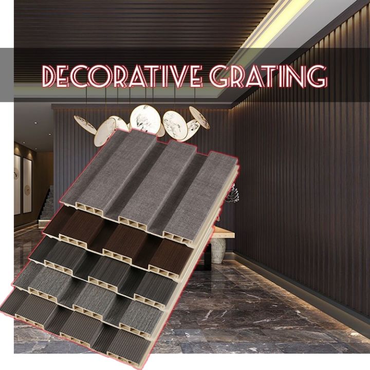 Wood panel fluted Ceiling Partition wall partition Material Ecological ...
