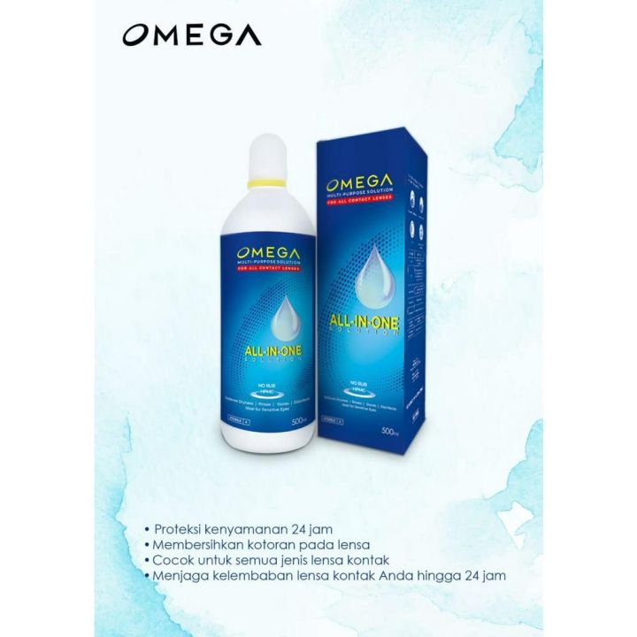CAIRAN SOFTLENS OMEGA ALL IN ONE 500 ML | Lazada Indonesia