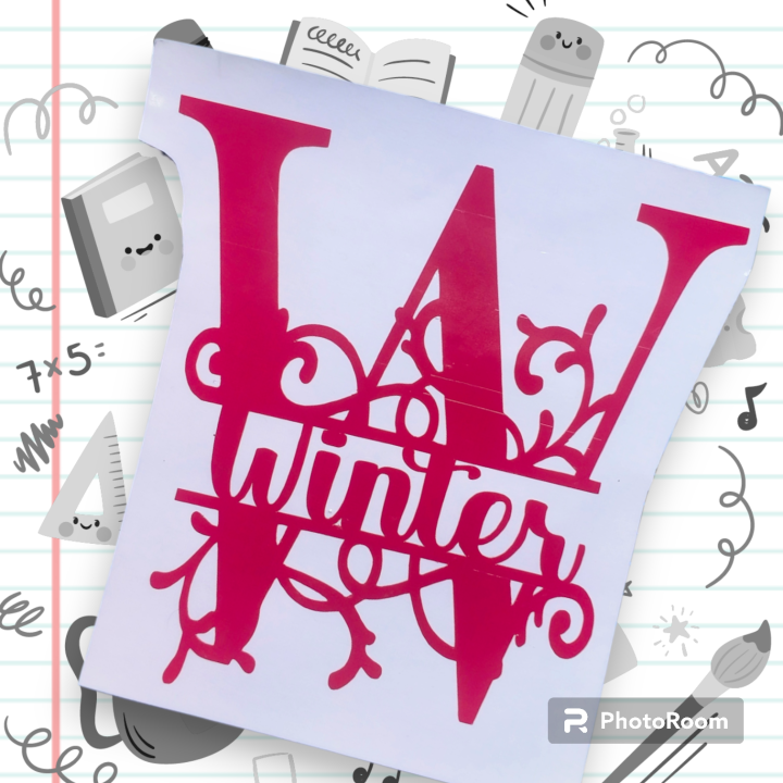 Customized Personalized Vinyl Sticker Name(Split upper letter) for ...