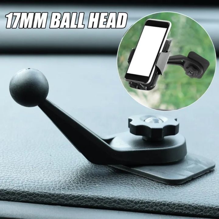 17mm Ball Head Holder Car Phone Holder Self Adhesive Dashboard Mount ...
