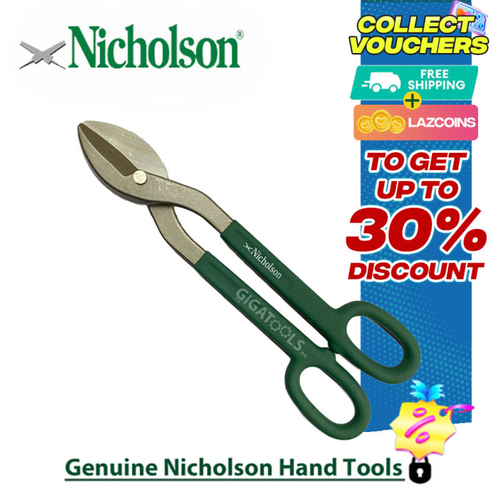 Nicholson Tin / Tinner Snips ( 7”, 10”, 12”, 14”,16” ) ( HNDTLS ...