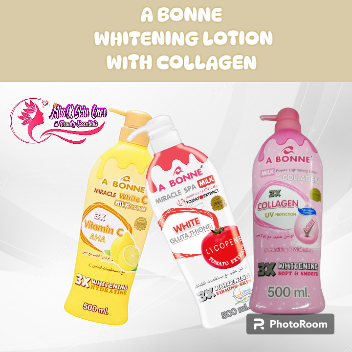 A BONNE LOTION WHITENING LOTION WITH COLLAGEN 500ML | Lazada PH