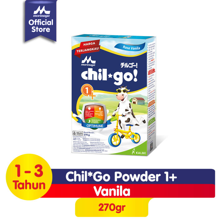 Morinaga Chil*Go! Powder 1+ Vanilla 270g Susu Bubuk dukung Tumbuh Kembang Anak Usia 1-3 Tahun ...
