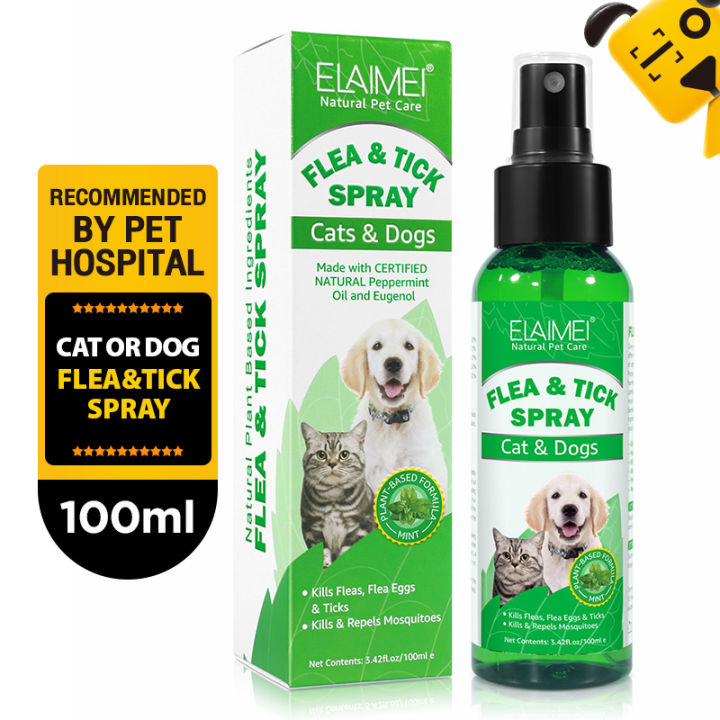 100ml Pet Skin Spray Fleas Killer Tick and Mosquitoes Spray Insect ...