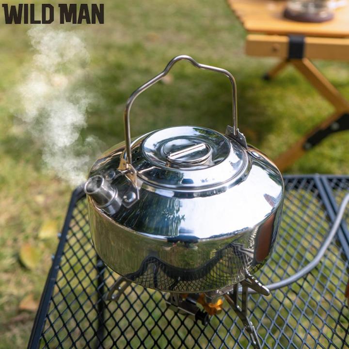 Portable Camping Kettle 1L Mini Water Kettle Stainless Steel Boil Water ...