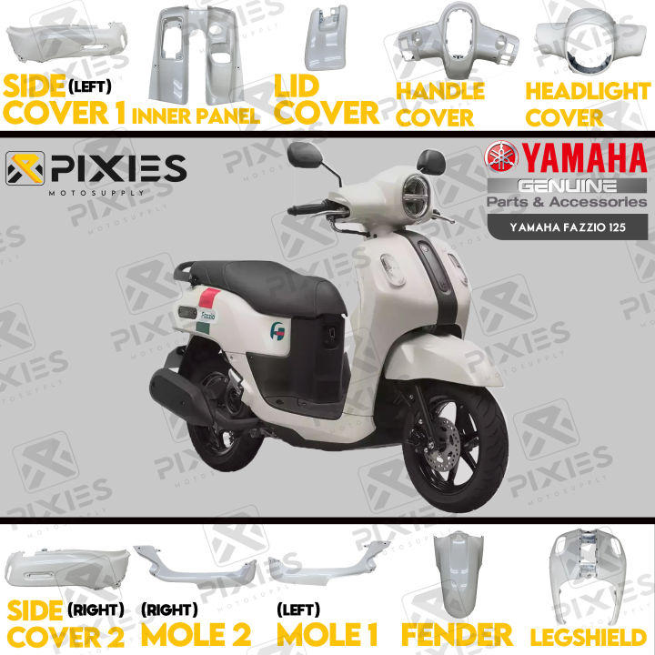 YAMAHA FAZZIO 125 SPARE PART GENUINE FAIRINGS FLARINGS KAHA PLASTIC ...