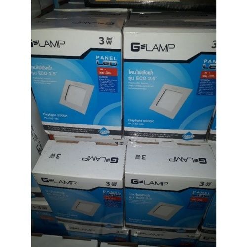 G-LAMP ดาวน์ไลท์ LED (panel) เหลี่ยม 3w Daylight ECO 2.5 | Lazada.co.th