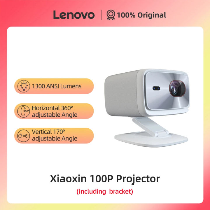 Lenovo Xiaoxin 100P Projector 1300 ANSI Support 4K Auto Focus Keystone Correction Wifi6 Smart ...