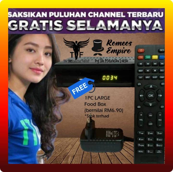 Dekoder TV Indonesia Malaysia MyTV TV Cable FREE Channel Parabola Satellite Decoder | Lazada
