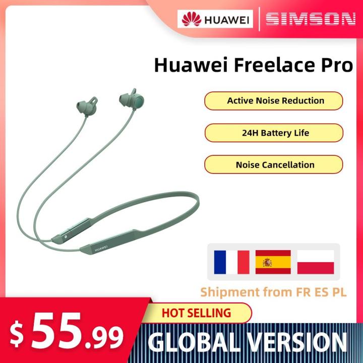 Huawei FreeLace Pro Wireless Earphones Genuine Dual Mic Active Noise ...