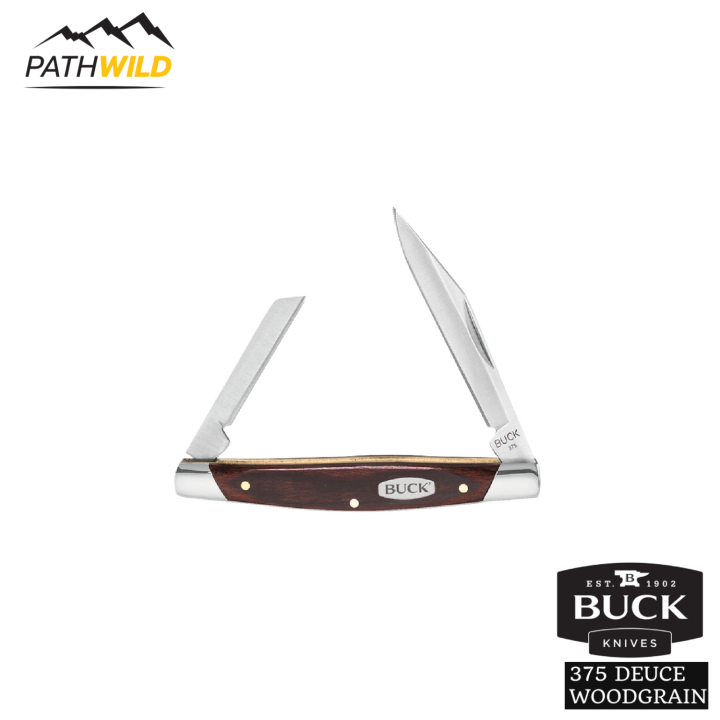 BUCK 375 DEUCE ชุดมีดพับ 2 ใบ 2 แบบ เก็บอยู่ในด้ามเดียว มีดอเนกประสงค์ ...